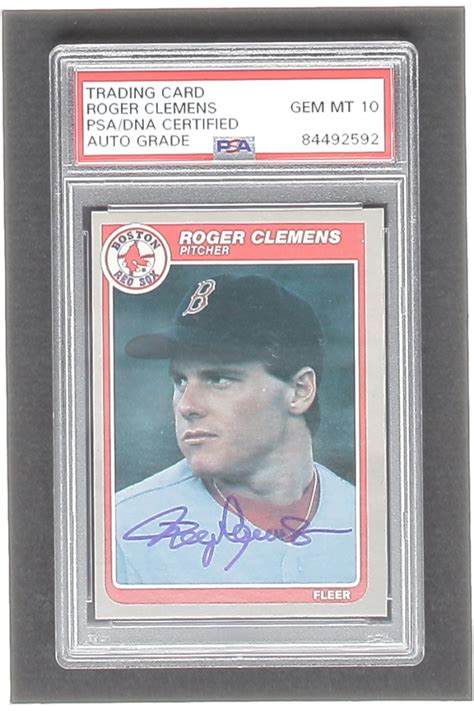 Roger Clemens Signed Fleer Rc Psa Pristine Auction