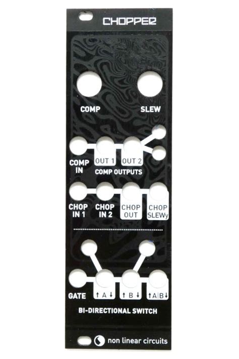 Chopper Panel Black Magpie Modular Modular Addict Synth Diy