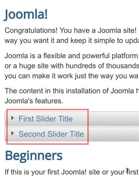Creating Sliders In Joomla Articles Joomlashack