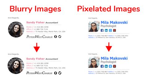 How To Fix Blurry Pixelated Or Fuzzy Email Signature Images Gimmio