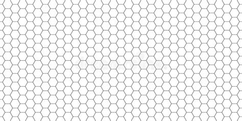 Geometric Seamless Pattern Repeating Hexagon Lattice Repeated Black Honeycomb Isolated On