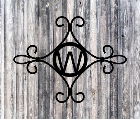 Scroll Monogram Kawarthametalsigns Scroll Monogram Kawarthametalsigns