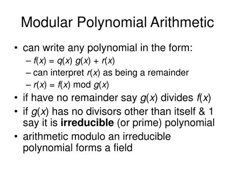 ppt finite fields powerpoint presentation free download id 6905446