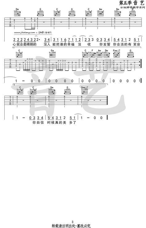 《分手快乐》弹唱梁静茹 弹吉他