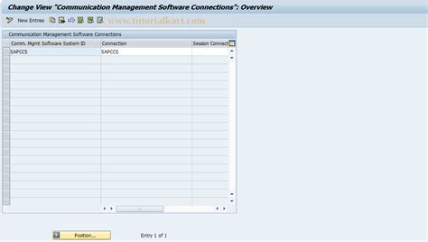CRMM BCB ADM SAP Tcode Maintain Connections