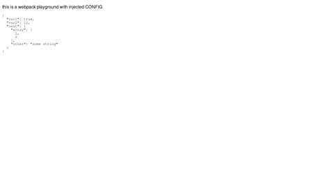 Webpack 5 With Node Config Codesandbox