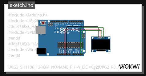 Oled U8g2 Test Wokwi Esp32 Stm32 Arduino Simulator