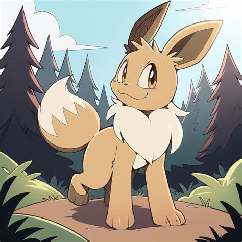 [request] A Cute And Fluffy Eevee By Memento Mystle On Deviantart