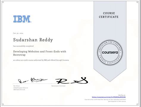 sudarshan reddy on linkedin i completed the course of developing websites and front ends with…