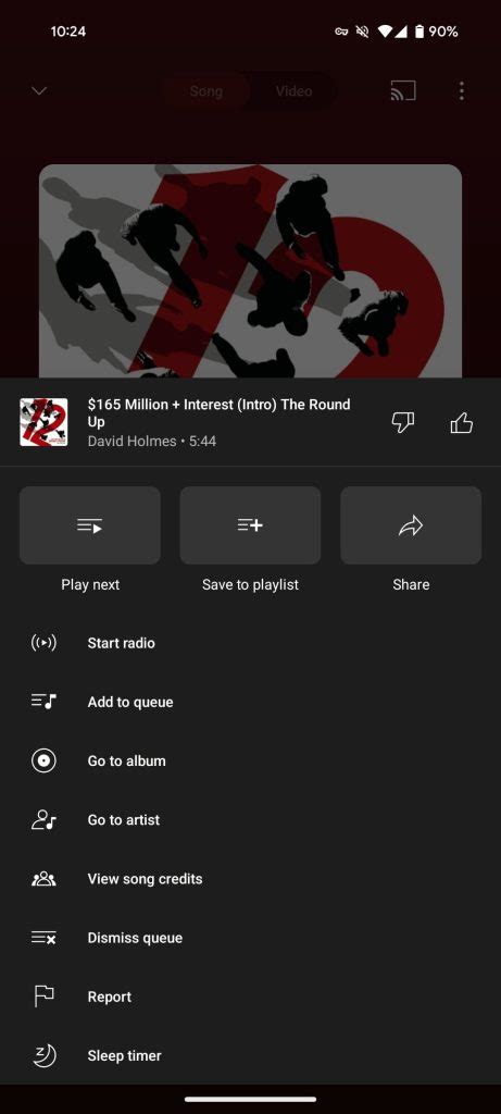 Youtube Music Redesigns Overflowing Overflow Menu On Android