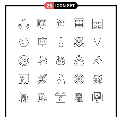 Set Of 25 Commercial Lines Pack For Grid Ux Arrows Ui Grid Editable