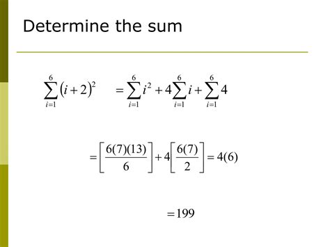 Sigma Notation Ppt