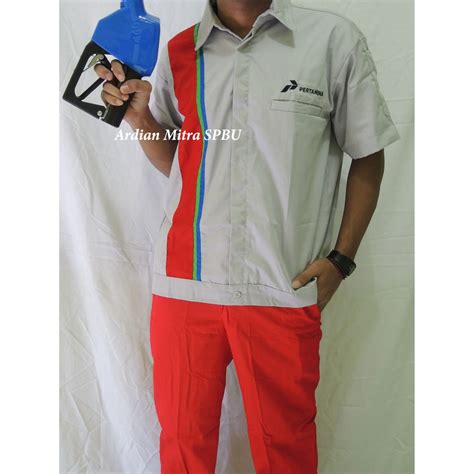 Jual Seragam Operator Spbu Pasti Prima Ukuran Xxl Shopee Indonesia