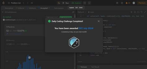 Completed Daily Coding Challenge On Leetcode Ankit Kumar Gupta Posted On The Topic Linkedin