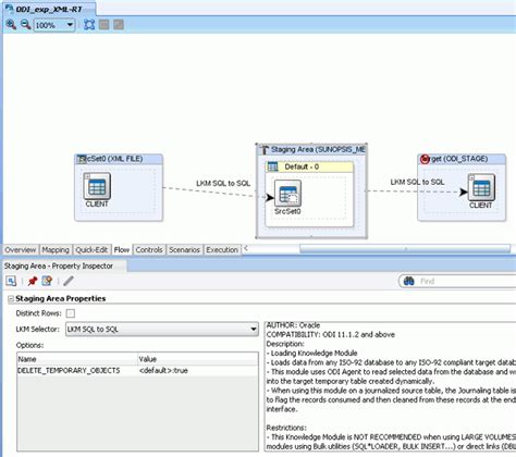 Odi11g Creating An Odi Project Developing An Odi Xml To Database Transformation Using
