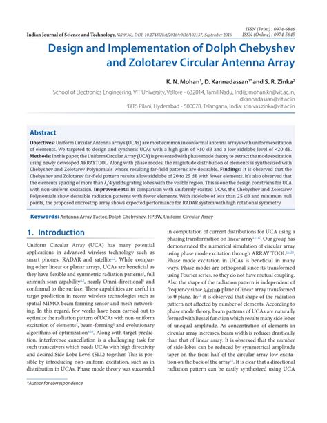 pdf design and implementation of dolph chebyshev and zolotarev