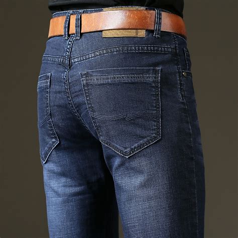 Summer Business Men Jeans 2017 New Designer Thin Jeans Men Pants Brand Regular Straight Denim