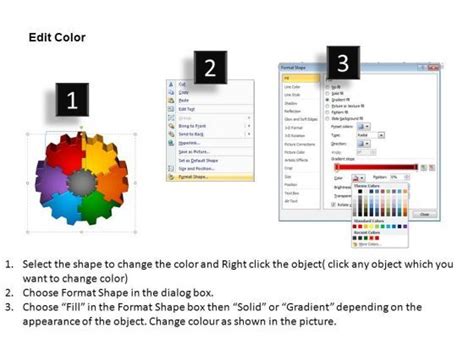 PowerPoint Design Chart Gear Process Ppt Layouts