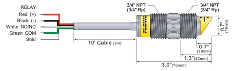 Buy Flowline Lo10 2305 25 Switch Tek Optic Leak Detection Switch 3 4 Mega Depot