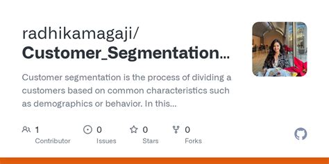 Github Radhikamagajicustomersegmentationkmeansalgorithm Customer Segmentation Is The
