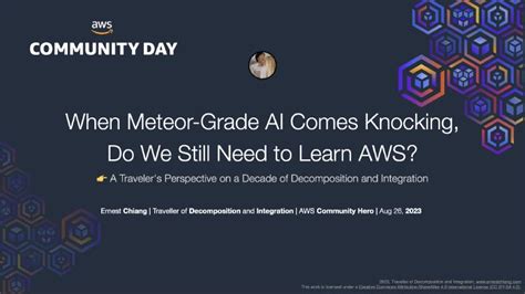 When Meteor Grade Ai Comes Knocking Do We Still Need To Learn Aws 👉 A Travelers Perspective