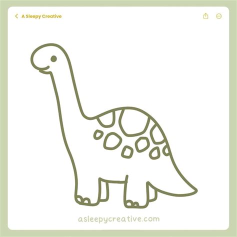 22 Cute And Easy Dinosaur Drawing Ideas