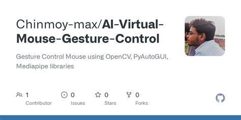 Github Chinmoy Max Ai Virtual Mouse Gesture Control Gesture Control Mouse Using Opencv