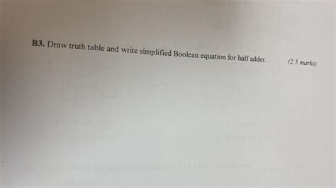 solved b3 draw truth table and write simplified boolean