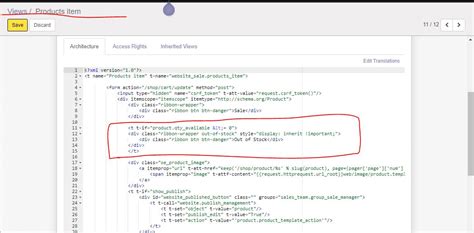 Odoo How Can I Display Out Of Stock On Products On Website Automatically When Quantity On