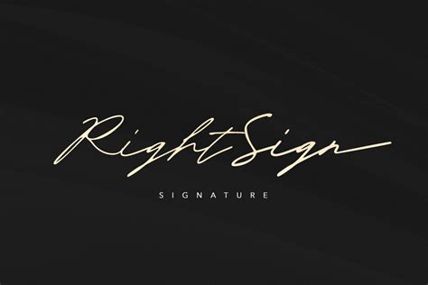Right Sign Font Right Sign Font