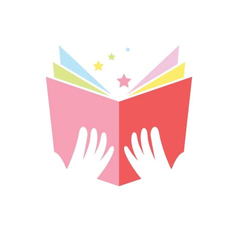 책 로고 디자인 아이콘 벡터 프리미엄 벡터