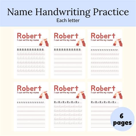 Personalize Name Tracing Template Editable Name Tracing Etsy