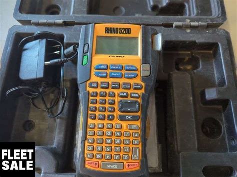 Dymo Rhino 5200 Label Maker Qty 1 Michener Allen Auctioneering Ltd