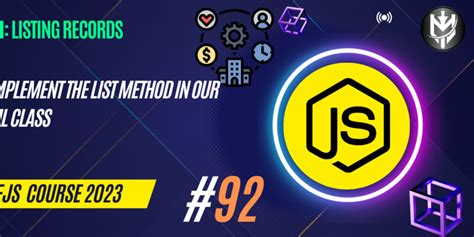92 Nodejs Course 2023 Restful Routes Listing Records Dev Community