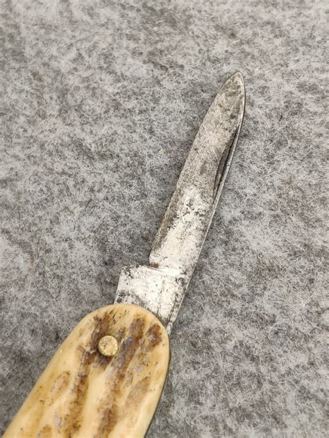 Vintage Pocket Knife C Wittgens Solingen Stag Multi Blade Jack Knife