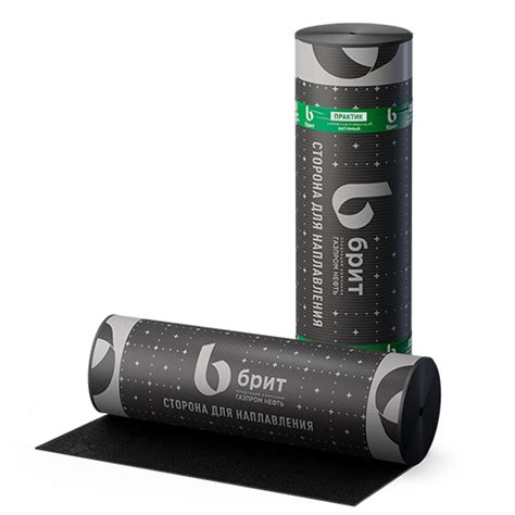 БРИТ Практик ТПП, 15x1 м, Битумно-полимерный гидроизоляционный рулонный ...
