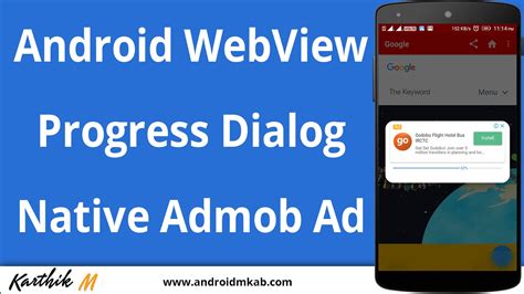 Android WebView With Progress Dialog And Admob Native Ad AndroidMkab
