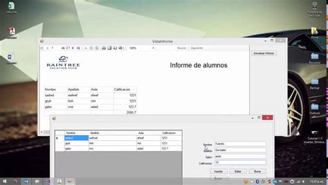 tutorial 2 3 creacion de reportes o informes reportviewer vb mysql youtube