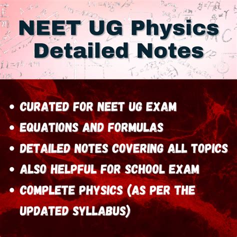 Neet Physics Notes Mastering Physics Made Simple