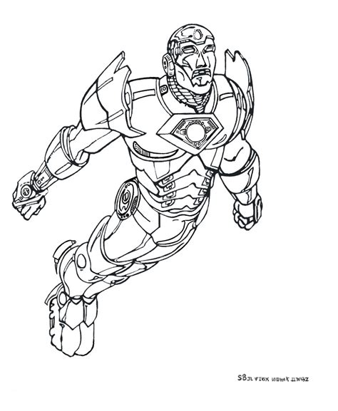 Free Iron Man Drawing To Download And Color Iron Man Coloring Pages