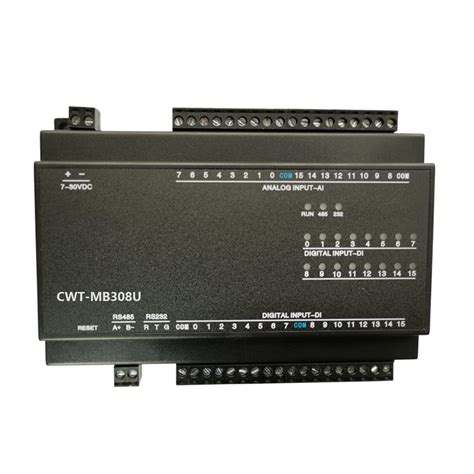 cwt mb308u 16ai 16di rs485 rs232 ethernet modbus rtu tcp io acquisition module
