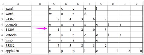 How To Split Word Or Number Into Separate Cells In Excel