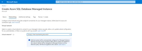 Set Up An Azure Sql Managed Instance And Connect Over A S2s Ipsec Vpn