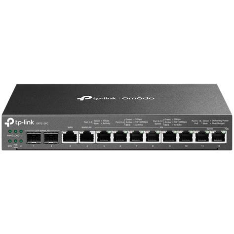 Рутер TP Link ER7212PC Omada Gigabit VPN Router with PoE Ports and Controller Ability 2 G SFP