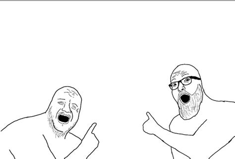 Neckbeard Wojaks Pointing R Wojaktemplate