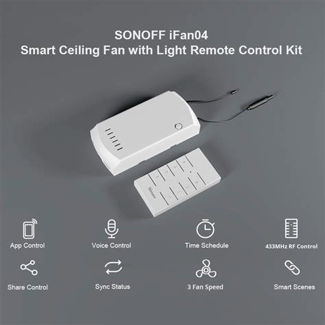 SONOFF IFan04 H Wi Fi Ceiling Fan And Light Controller Turn Traditional Fan To Smart WiFi Fan