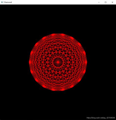 Pyopengl学习笔记 画线（绘制金刚石）python画金刚石 Csdn博客