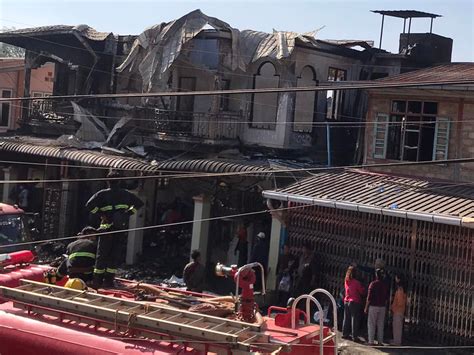 Tachileik ပင်လုံမြို့ပေါ် ဈေးအနီးရှိ သင်္ကန်းဆိုင် မီးလောင်မှုအတွင်း ၄ ဦး သေဆုံး