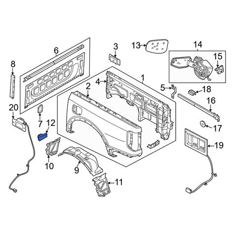 Ford Oe P1wz16103d Front Left Mud Flap