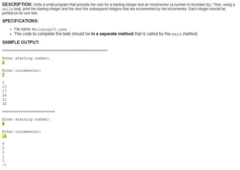 Solved Description Write A Small Program That Prompts The